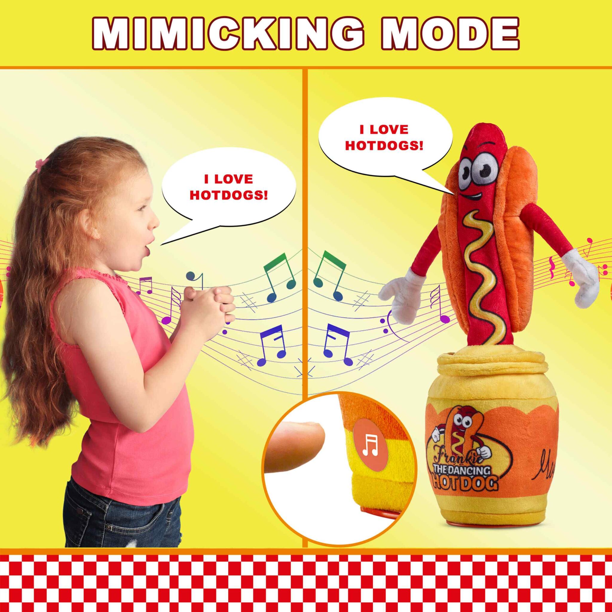 Dancing Hotdog - Hilarious Talking Dancing Plush Toy