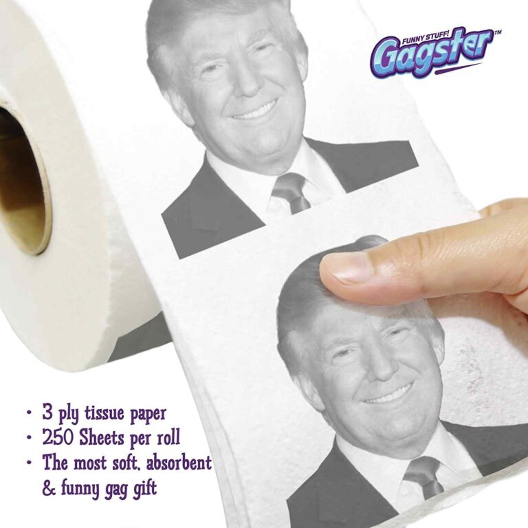 Donald Trump Toilet Paper Roll - Funny Political Humor Gag Gift