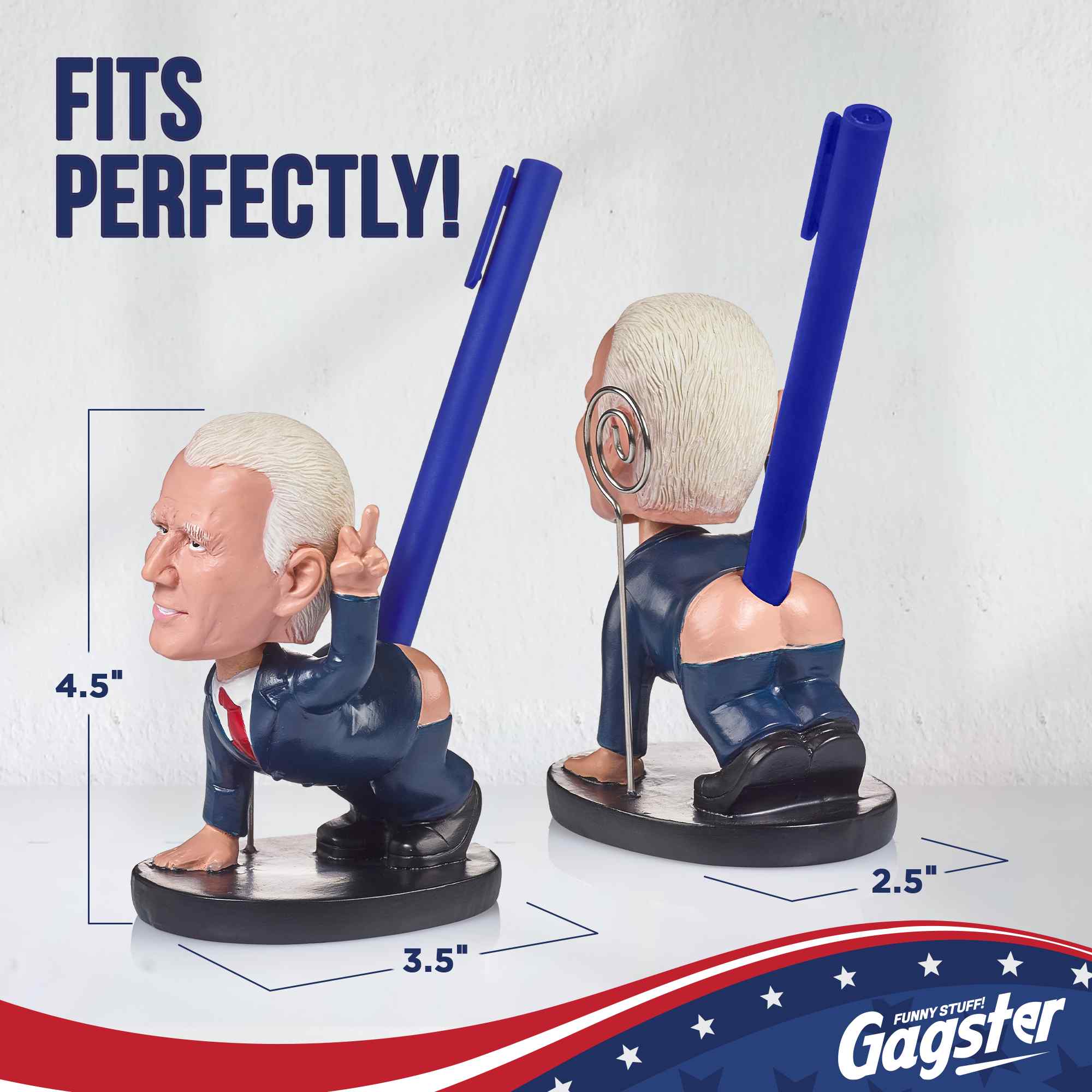 Biden Pen Holder - Hilarious Joe Biden Bobblehead Figurine Pen Holder