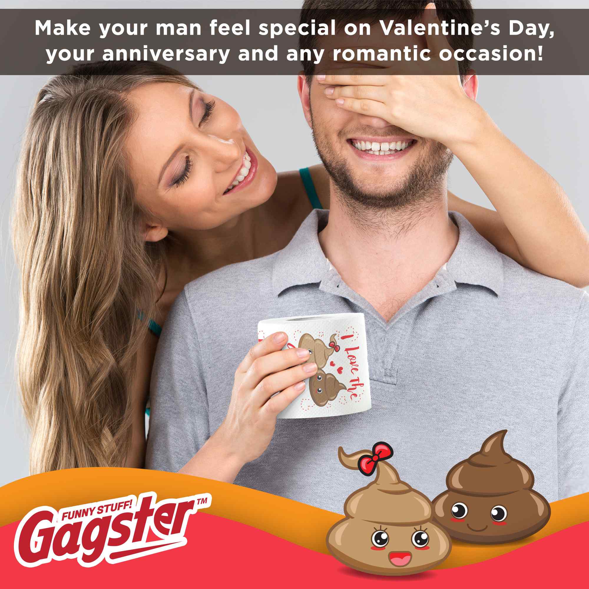 I Love The Poop Outta You Toilet Paper - Funny Prank Gift