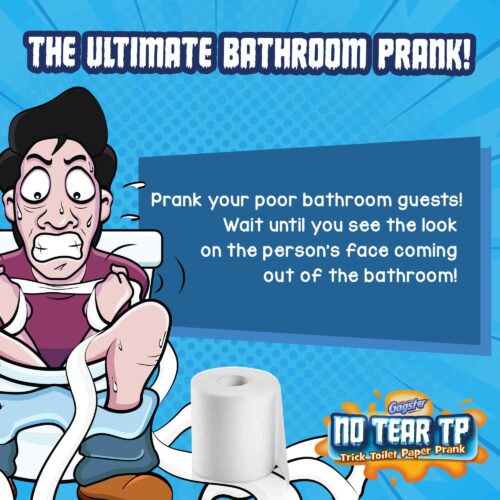No-Tear Toilet Paper - Unrippable Fake TP for Hilarious Pranks